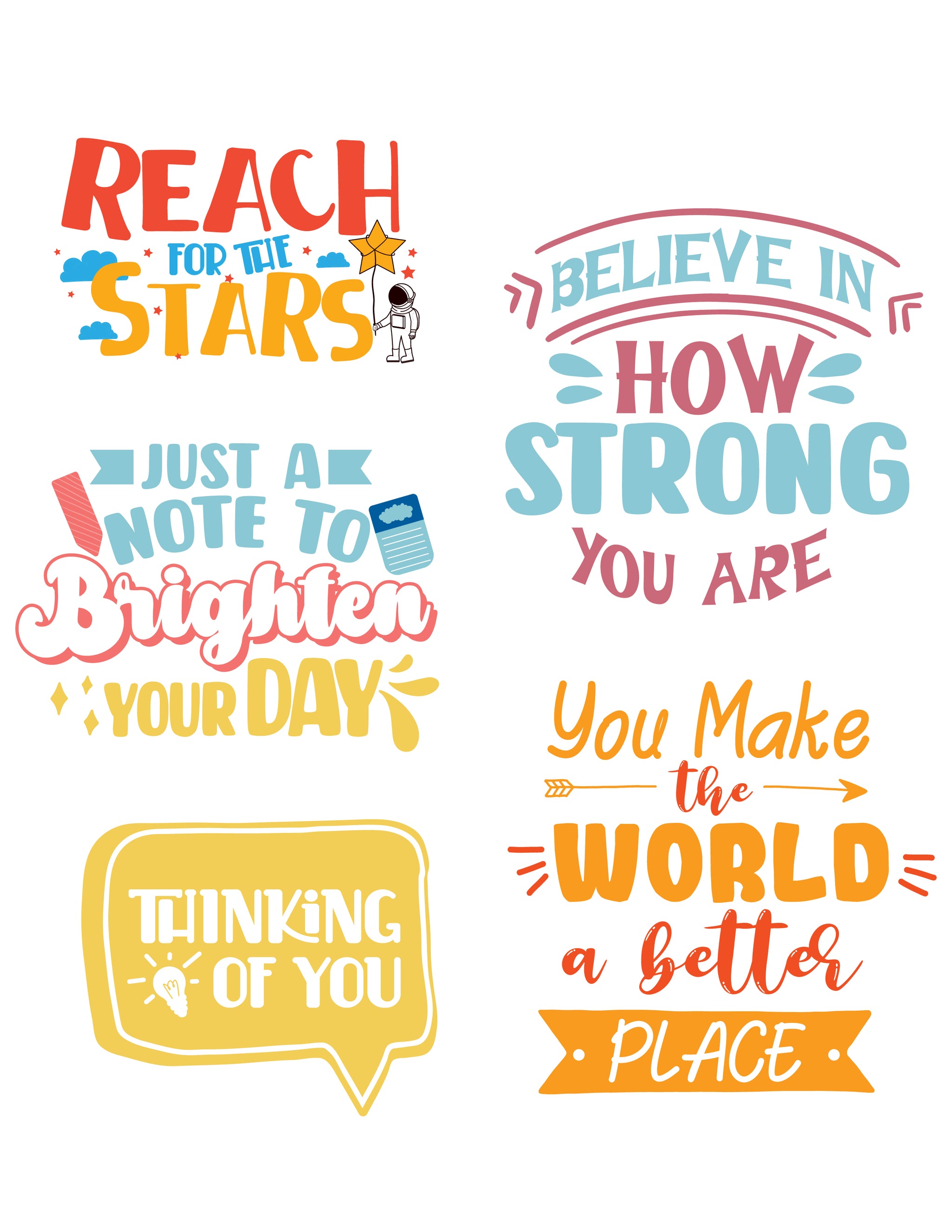 Print & Cut Encouragement Phrases – Cards For Cubs
